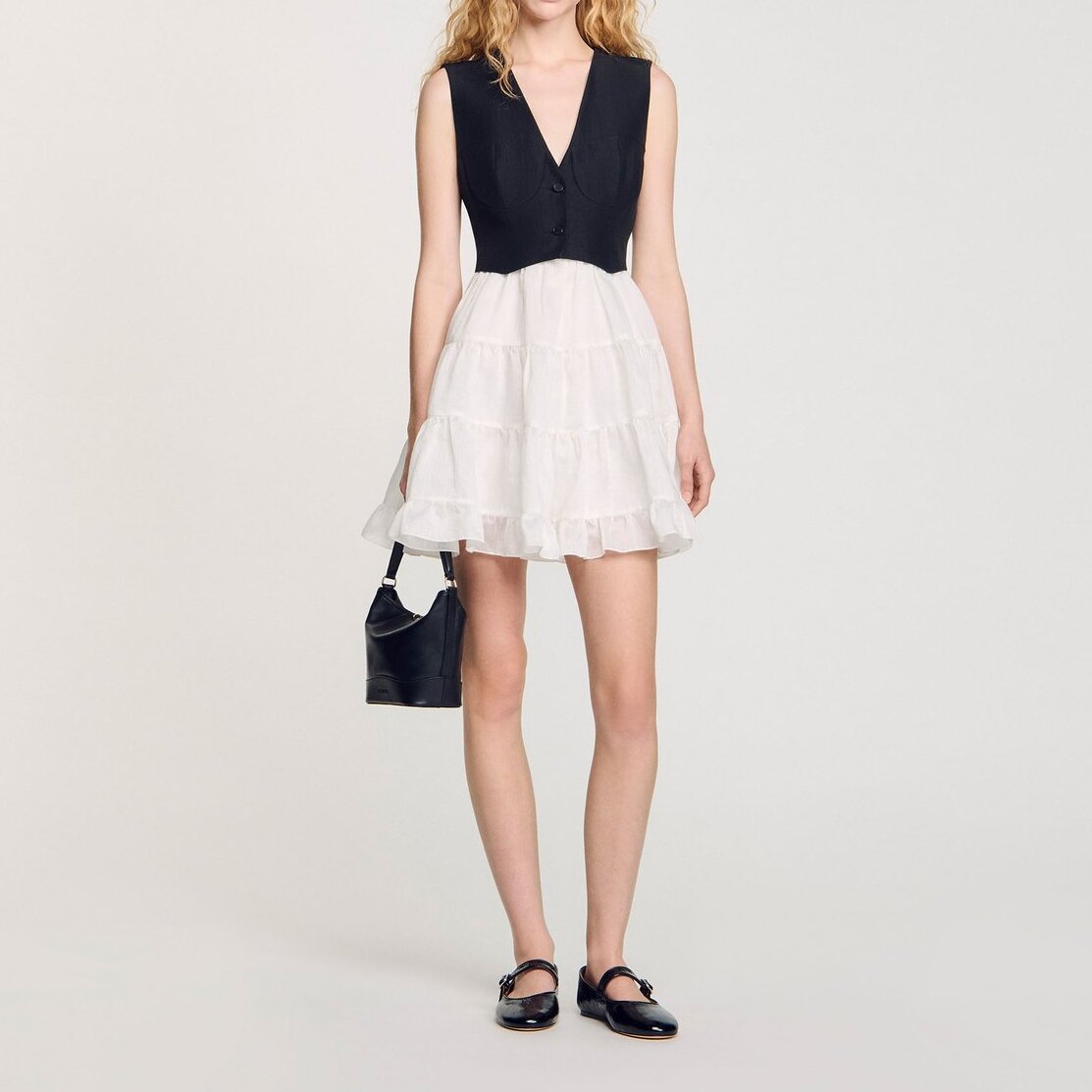 Two-tone Short dress