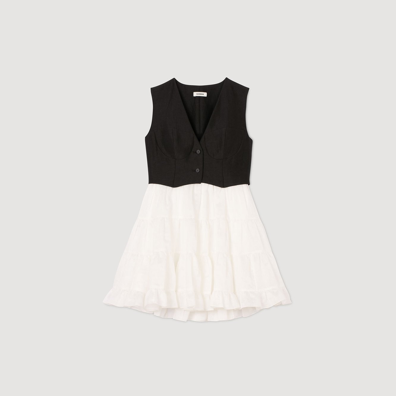 Two-tone Short dress