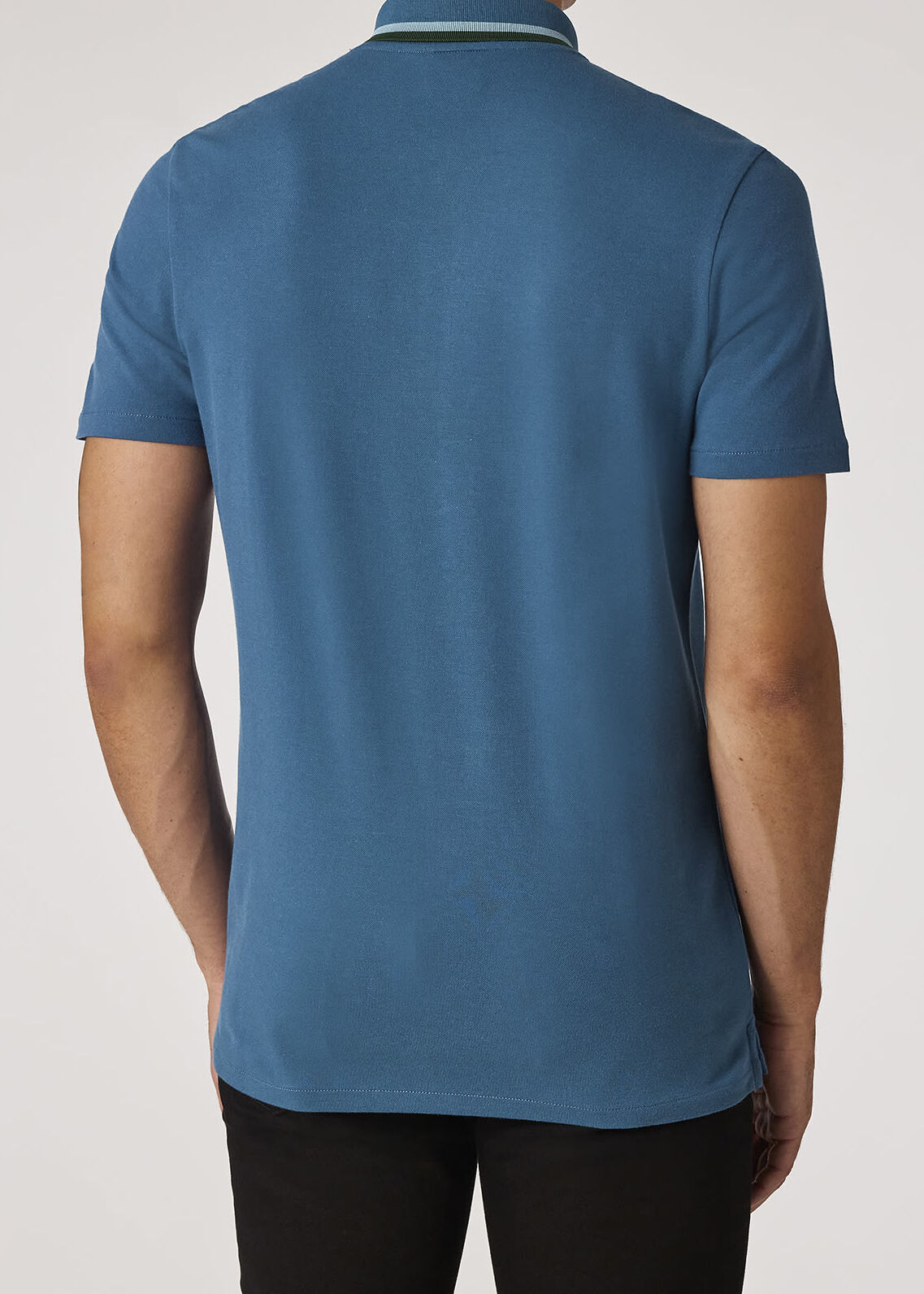 Mens Reg Fit Half Zip Polo